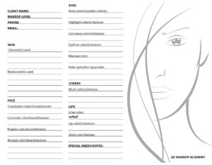 How to Create a Face Chart - QC Makeup Academy